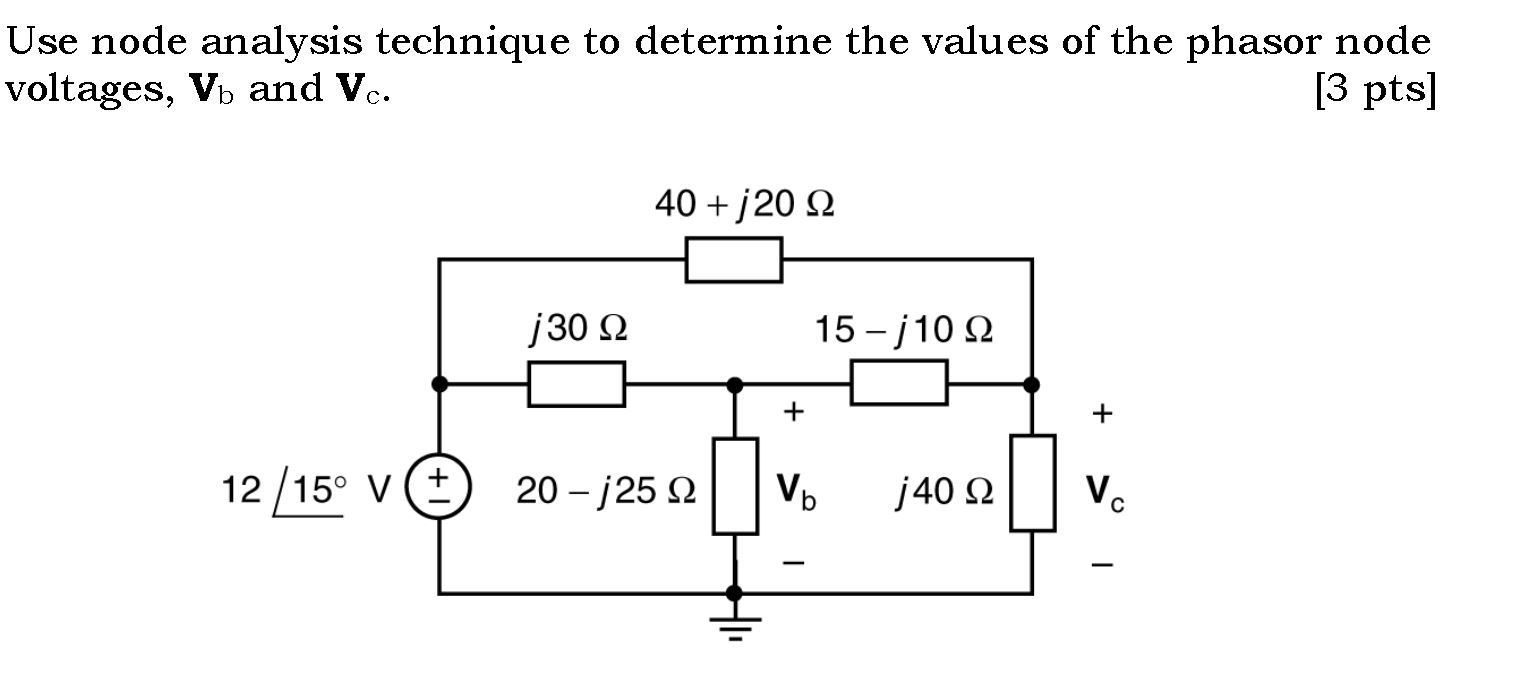 Solved Use node analysis technique to determine the values | Chegg.com
