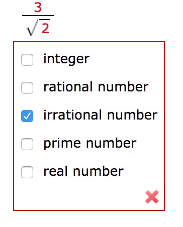 Solved -兰 4 integer rational number irrational number prime | Chegg.com