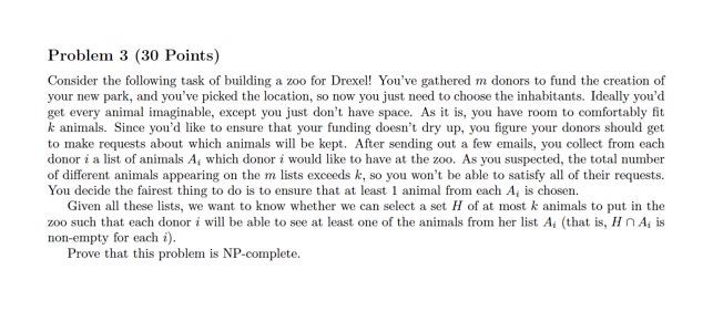 Problem 3 (30 Points) Consider the following task of | Chegg.com