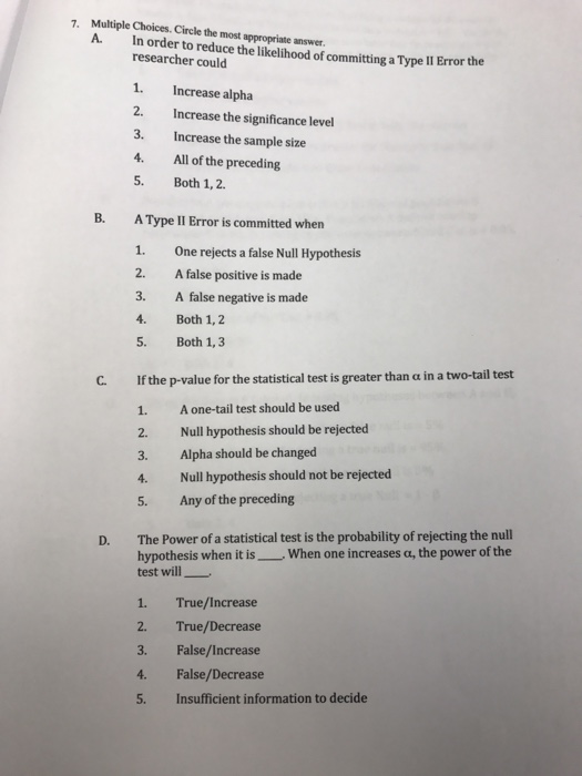 Solved Multiple Choices, Circle the most appropriate answer. | Chegg.com