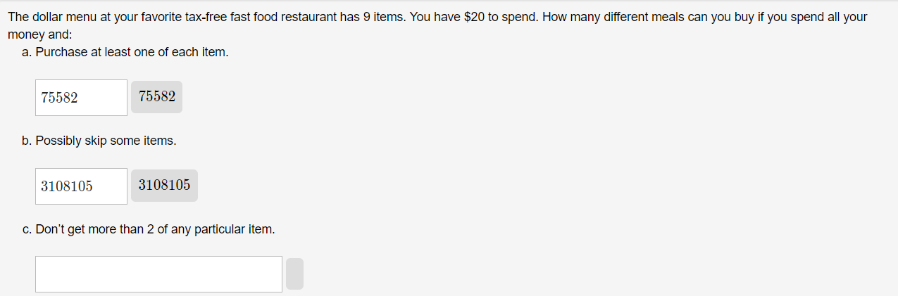 Solved The dollar menu at your favorite tax-free fast food | Chegg.com