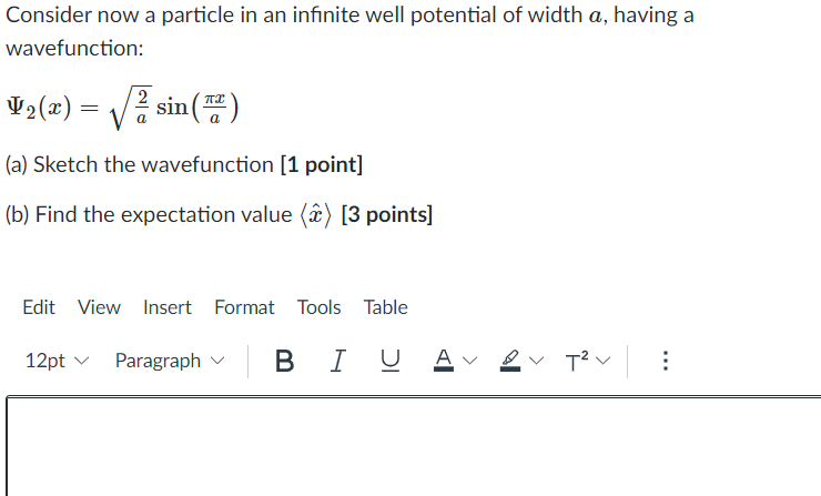 Solved Consider now a particle in an infinite well potential | Chegg.com