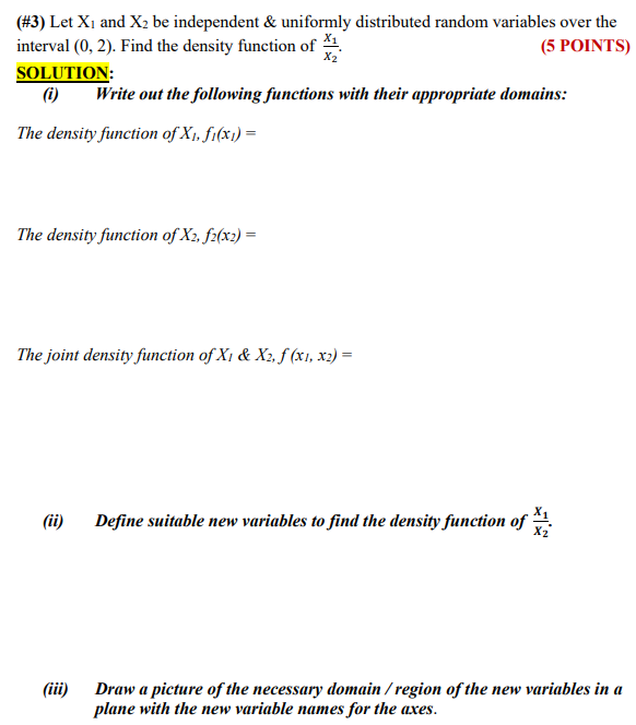 Solved (#3) ﻿Let x_(1) ﻿and x_(2) ﻿be independent & | Chegg.com
