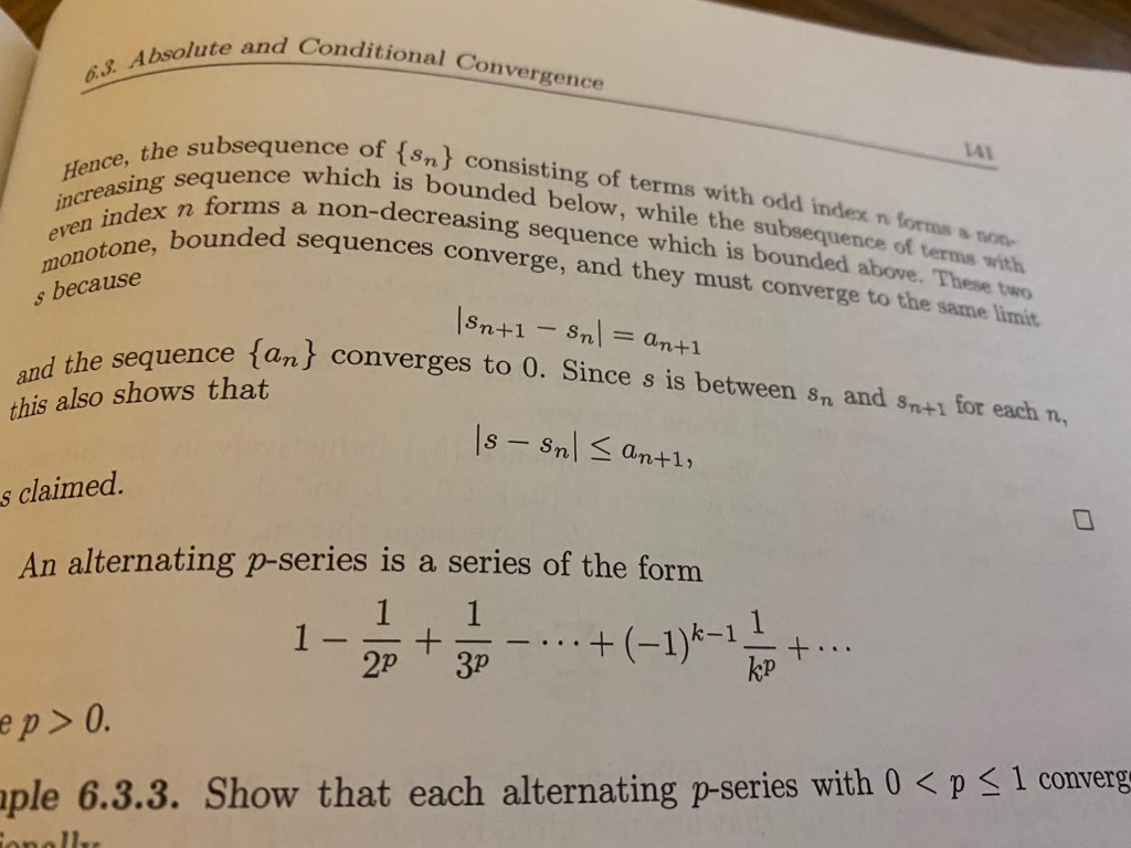 Solved 6.4, #10. Let {ak} be a non-increasing sequence of | Chegg.com
