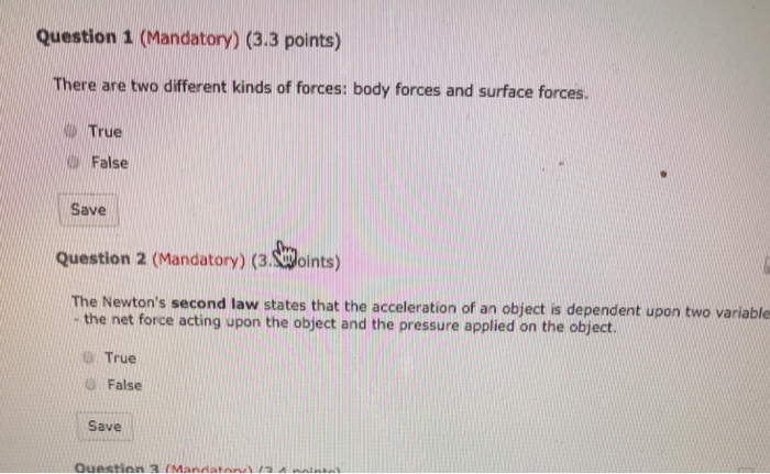 Solved There are two different kinds of forces: body forces | Chegg.com