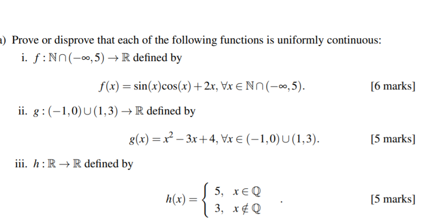 Solved 1) Prove or disprove that each of the following | Chegg.com