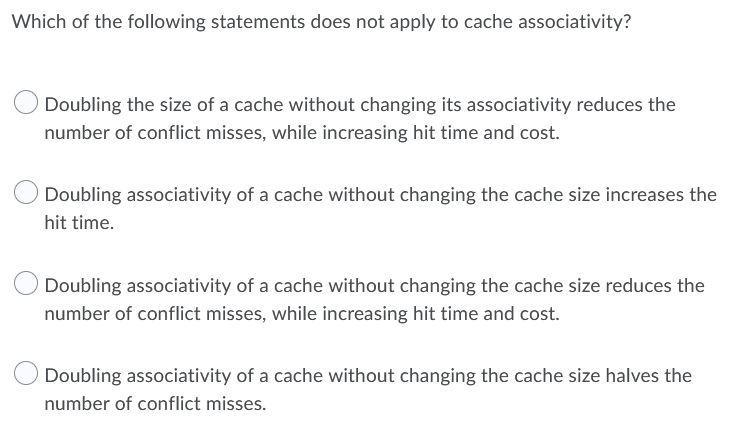 Solved Which of the following statements does not apply to | Chegg.com