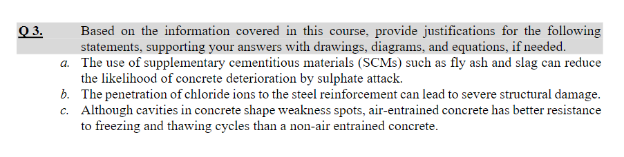 Solved Q3. Based on the information covered in this course, | Chegg.com