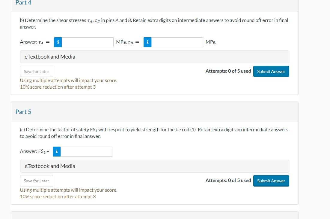 Solved (a) Determine the normal stress σ1 in rod (1). Retain | Chegg.com