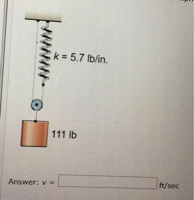 Solved The system is released from rest with the spring | Chegg.com