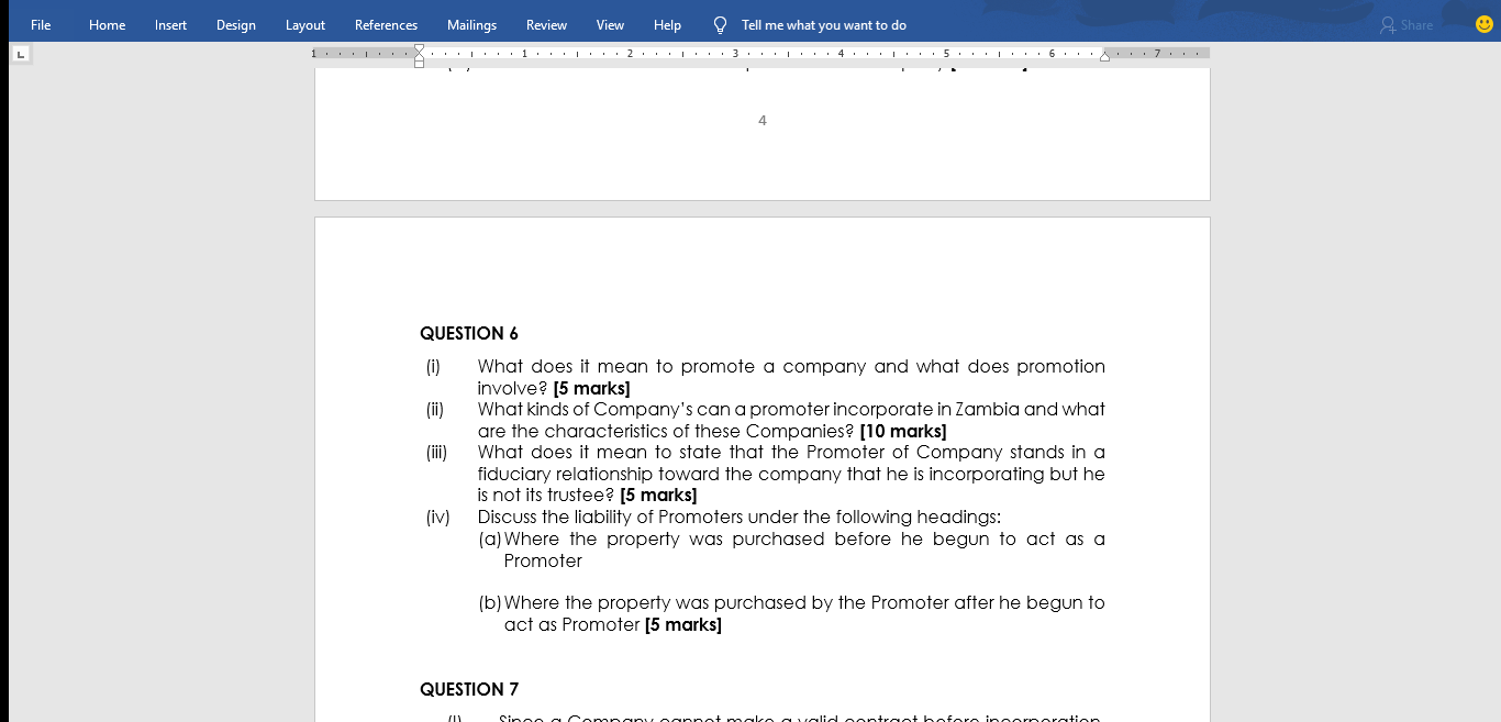 Solved File Home Insert Design 2. Share Layout References | Chegg.com