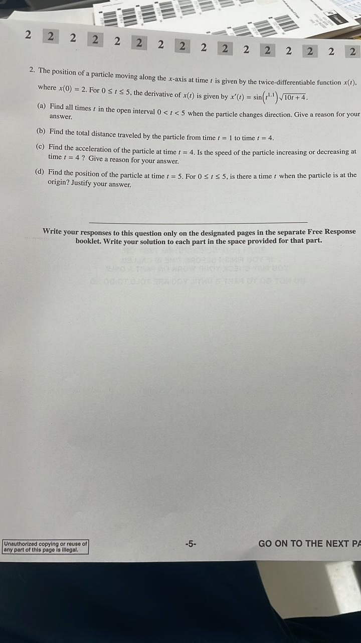Solved 2 2 2 2 2 2 2 2 2 2 2 2 2 2 2 2 2. The position of a | Chegg.com