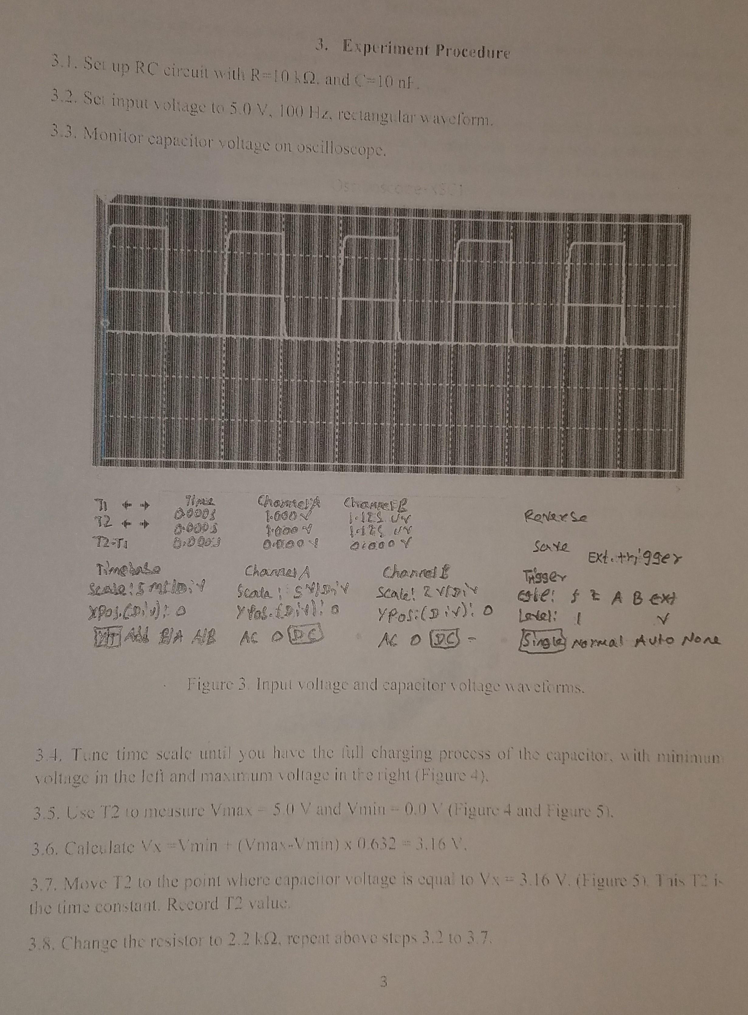 Solved Lab 8. Transient Response of an RC circuit 1. | Chegg.com
