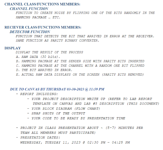 Solved THE HAMMING CODE TRANSMITTING FROM ONE IOCATION TO | Chegg.com