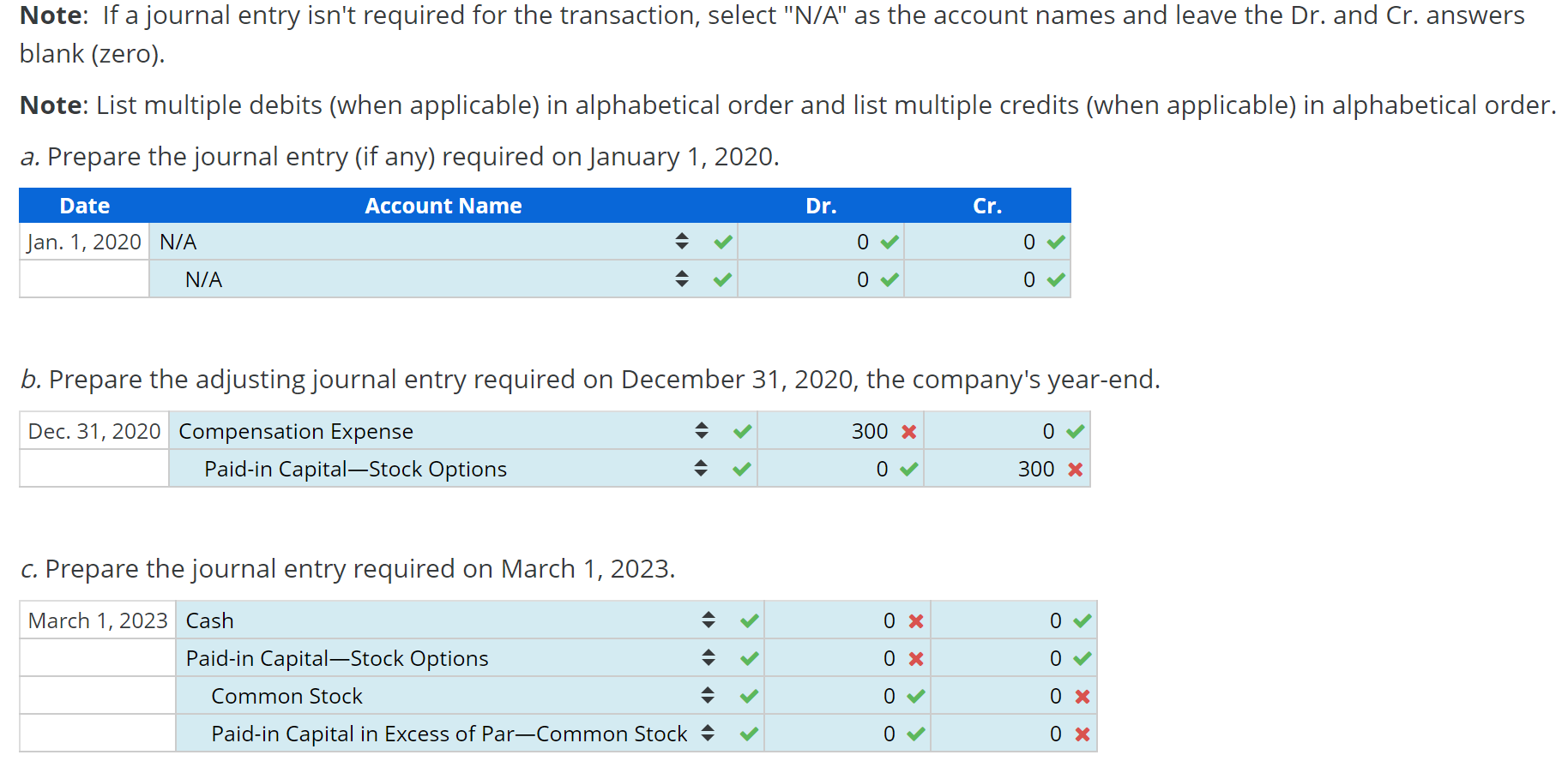 Solved Recording Stock Options: Compensation | Chegg.com