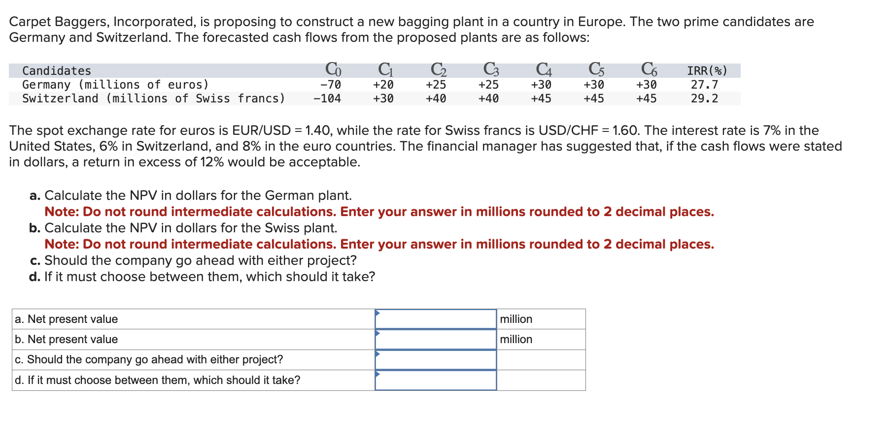 Solved Carpet Baggers, Incorporated, is proposing to | Chegg.com