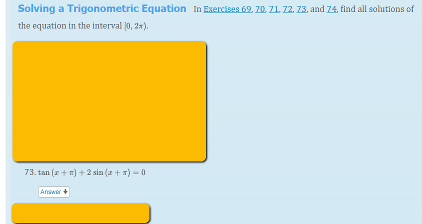 Solved Solving a Trigonometric Equation In Exercises | Chegg.com