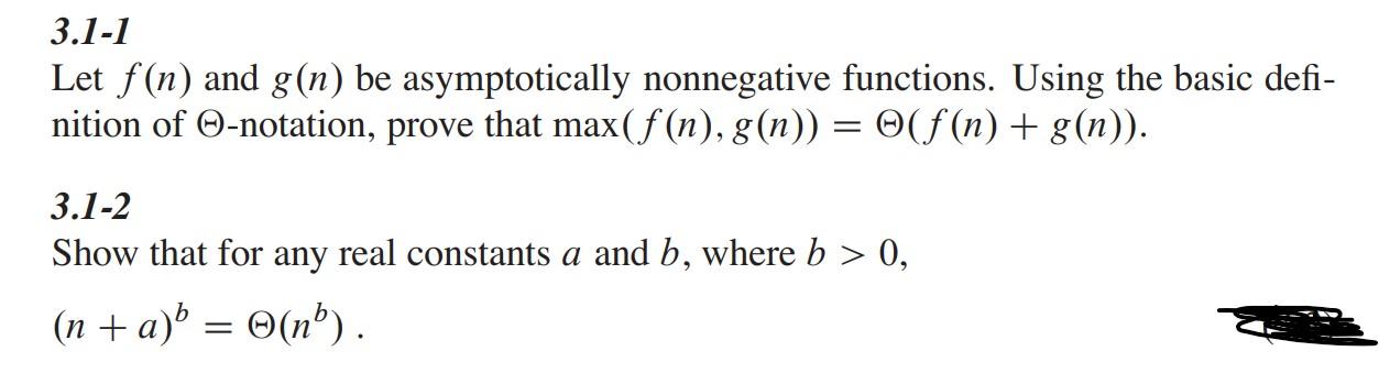 Solved For each problem, make sure to rewrite the asymptotic | Chegg.com