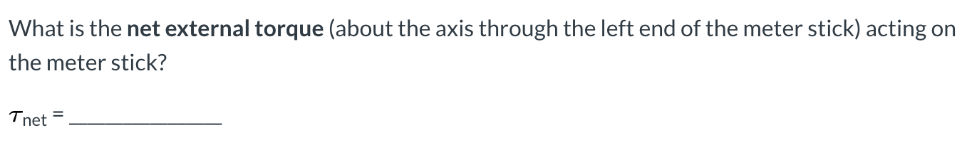 Solved As in the torque lab, a meter stick is balanced on a | Chegg.com