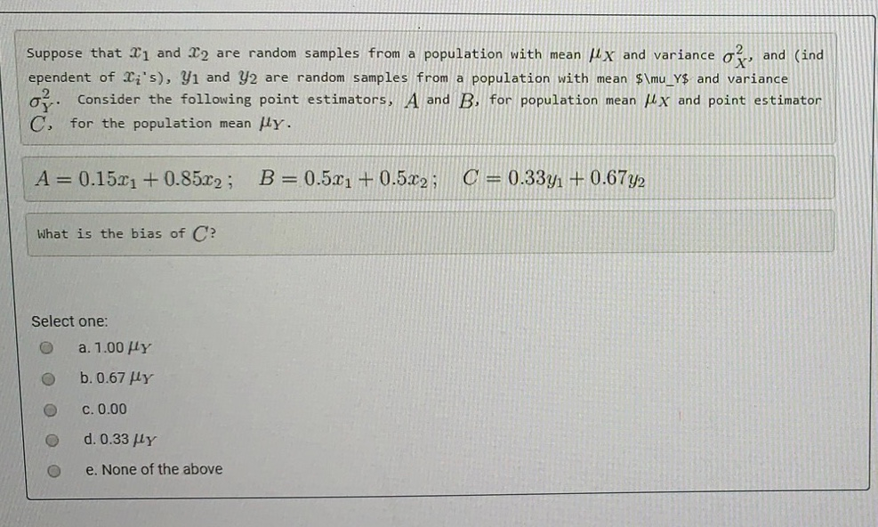 Solved Suppose that Xi and X2 are random samples from a | Chegg.com
