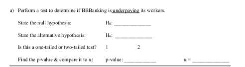 Solved Part I: Finding p-values Consider the following | Chegg.com