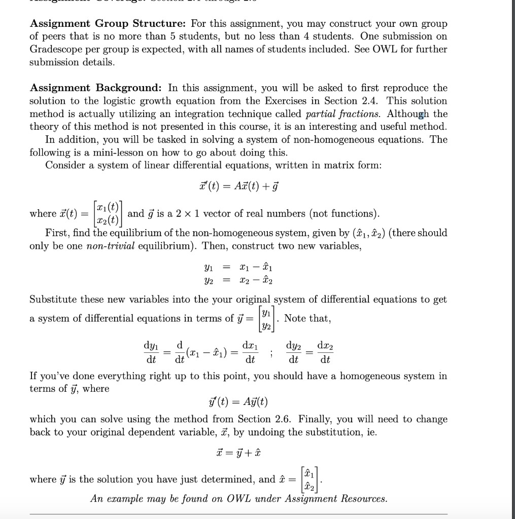 Solved Assignment Group Structure: For this assignment, you | Chegg.com