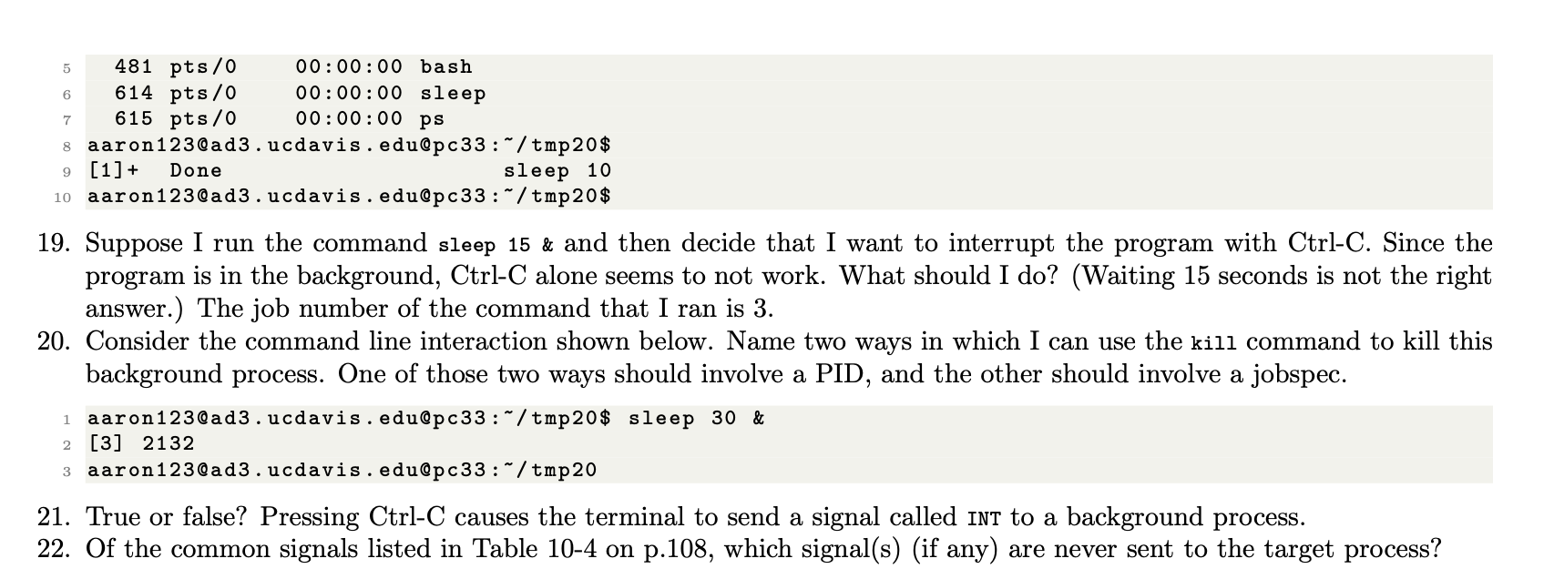 18 Consider The Command Line Interaction Shown