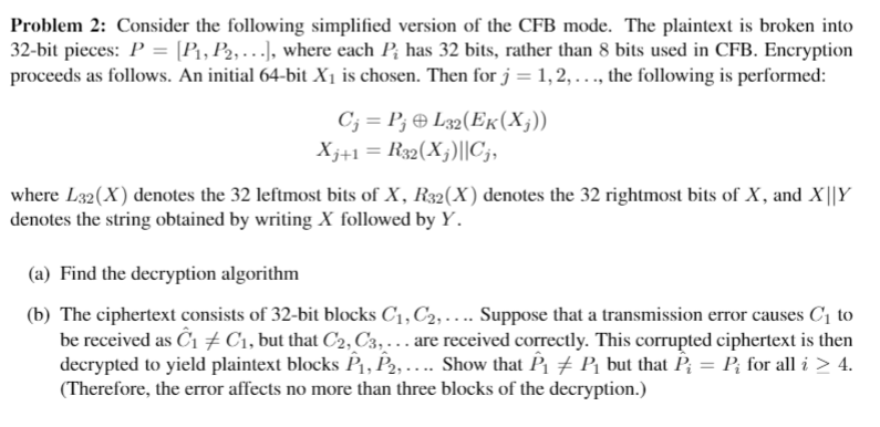 Solved Problem 2: Consider the following simplified version | Chegg.com