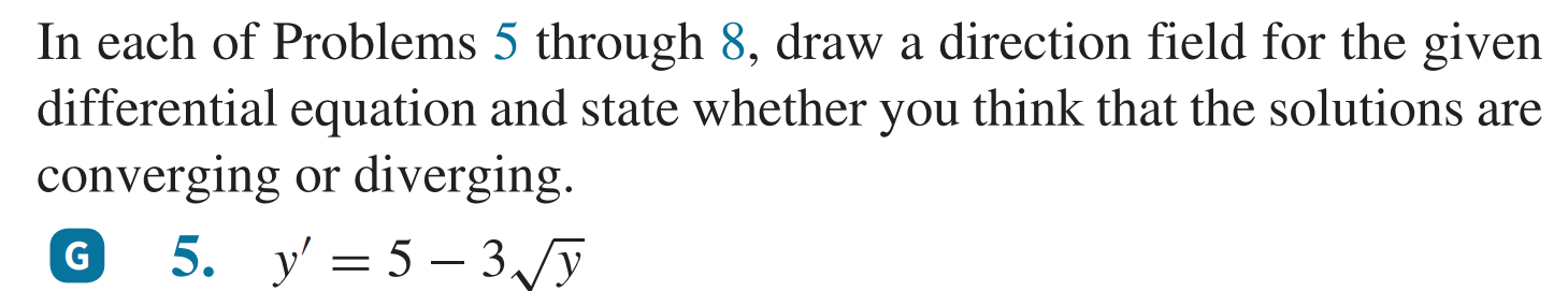 Solved In each of Problems 5 through 8 , draw a direction | Chegg.com