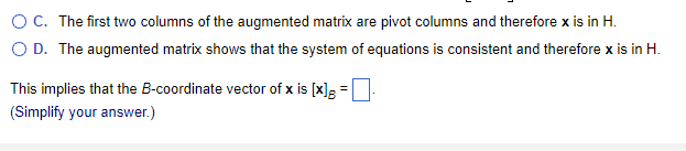 Solved Let H = Span {V1,V2} and B= {(1,12). Show that x is | Chegg.com