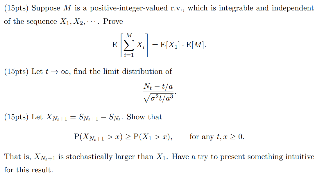 Solved Let X1, X2, ... be sequence of independent | Chegg.com