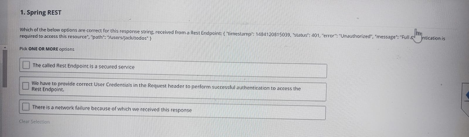 Solved Spring REST required to sccess this resource", | Chegg.com