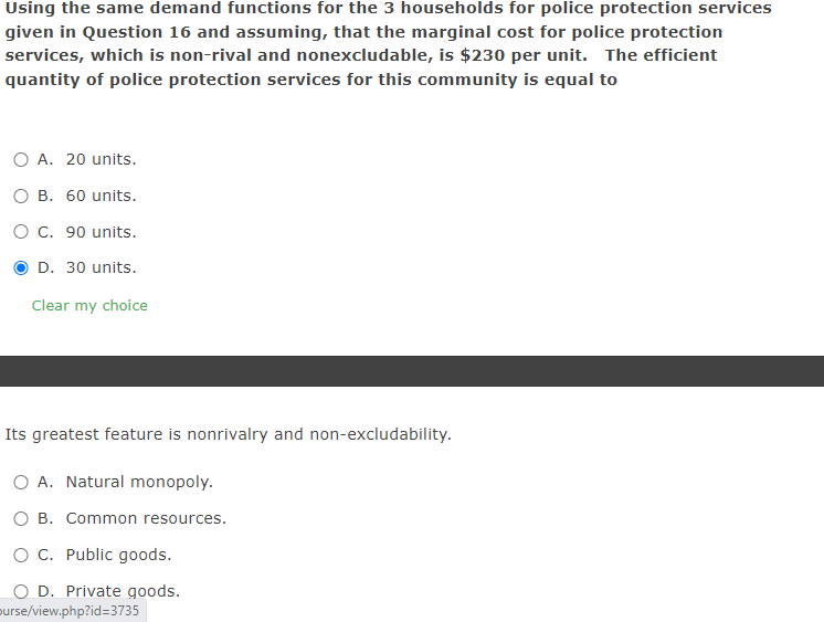 Solved Using the same demand functions for the 3 households | Chegg.com
