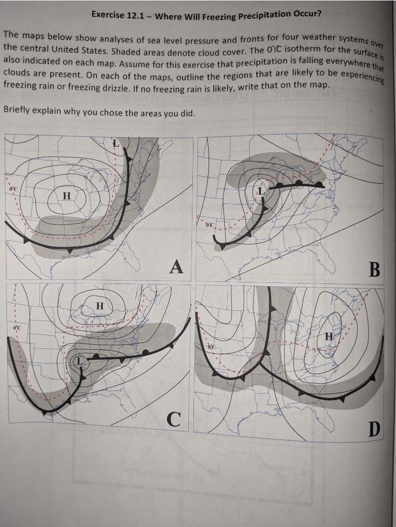 Solved The maps below show analyses of sea level pressure | Chegg.com