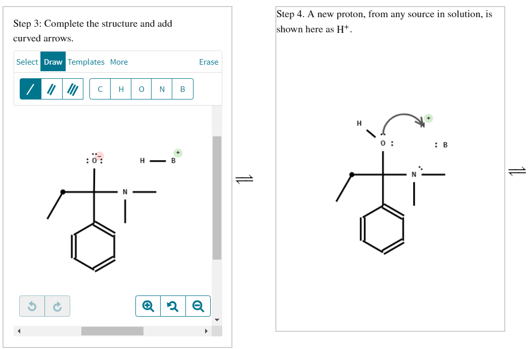 Solved Complete the electron pushing mechanism of the | Chegg.com