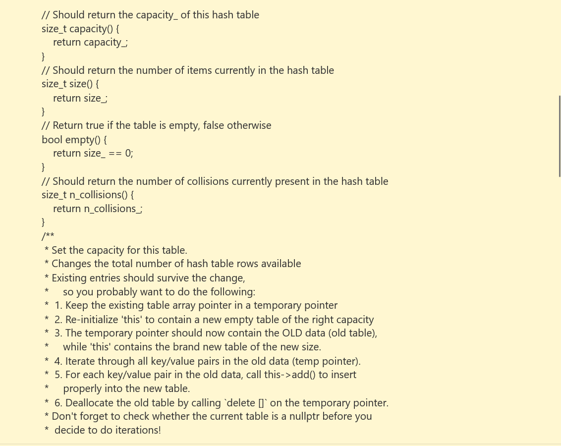 Solved IMPLEMENT A HASH TABLE. Please help #ifndef | Chegg.com