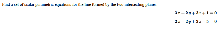 Solved Find a set of scalar parametric equations for the | Chegg.com