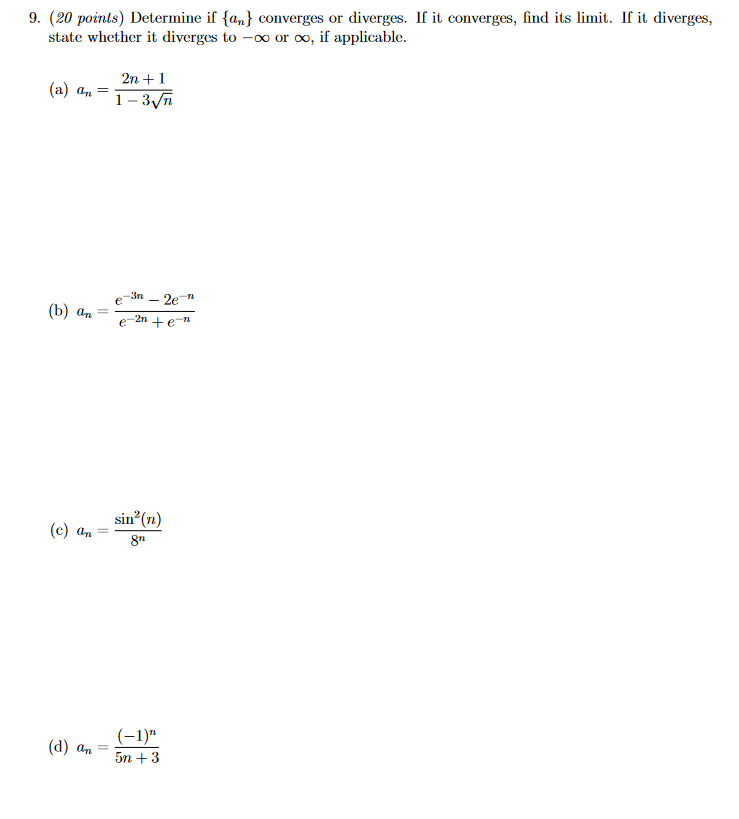 Solved Hello! I need help solving these questions I do not | Chegg.com