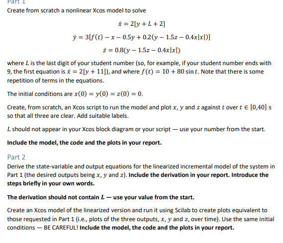 Solved Part 2 Please Derive The State Variable And Output 8348