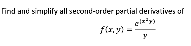 Solved Find and simplify all second-order partial | Chegg.com