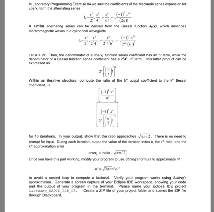 Solved In Laboratory Programming Exercise 04 we saw the | Chegg.com