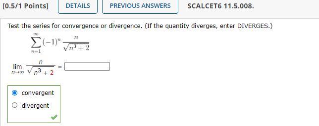 Solved [0.5/1 Points] DETAILS PREVIOUS ANSWERS SCALCET6 | Chegg.com