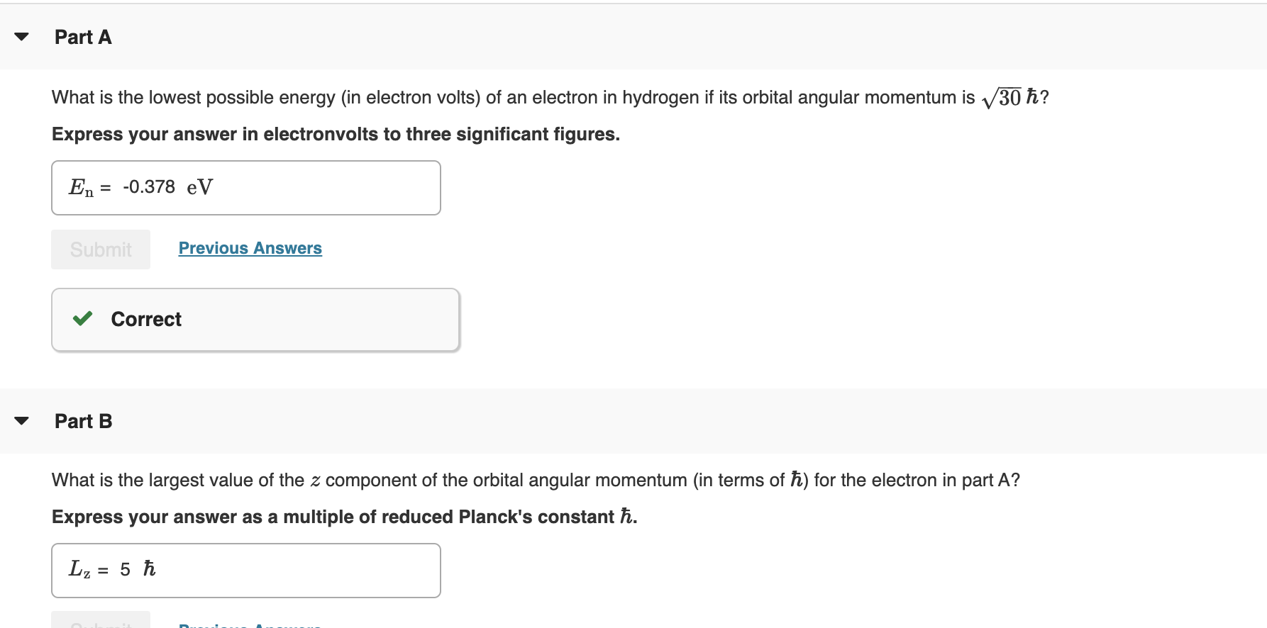 Solved Part A What is the lowest possible energy (in | Chegg.com
