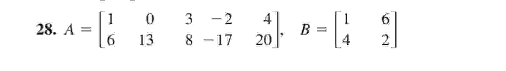 Solved Finding Products of Two Matrices In Exercises | Chegg.com