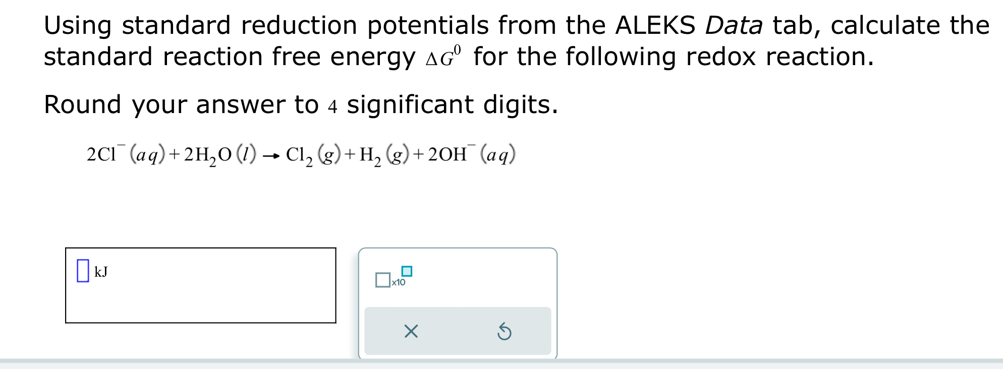 Solved Using standard reduction potentials from the ALEKS | Chegg.com