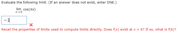 Solved Evaluate the limit algebraically. (If an answer does | Chegg.com