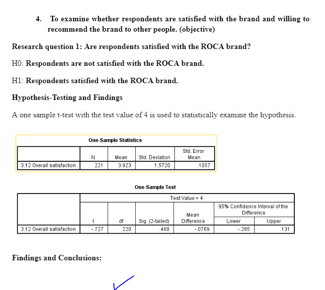 Solved Analyse the table and H0, H1 and based on them, write | Chegg.com