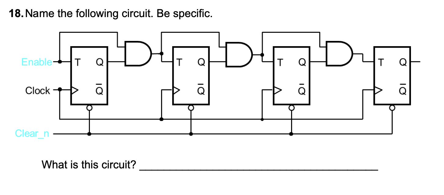 Solved 18. Name the following circuit. Be specific. | Chegg.com