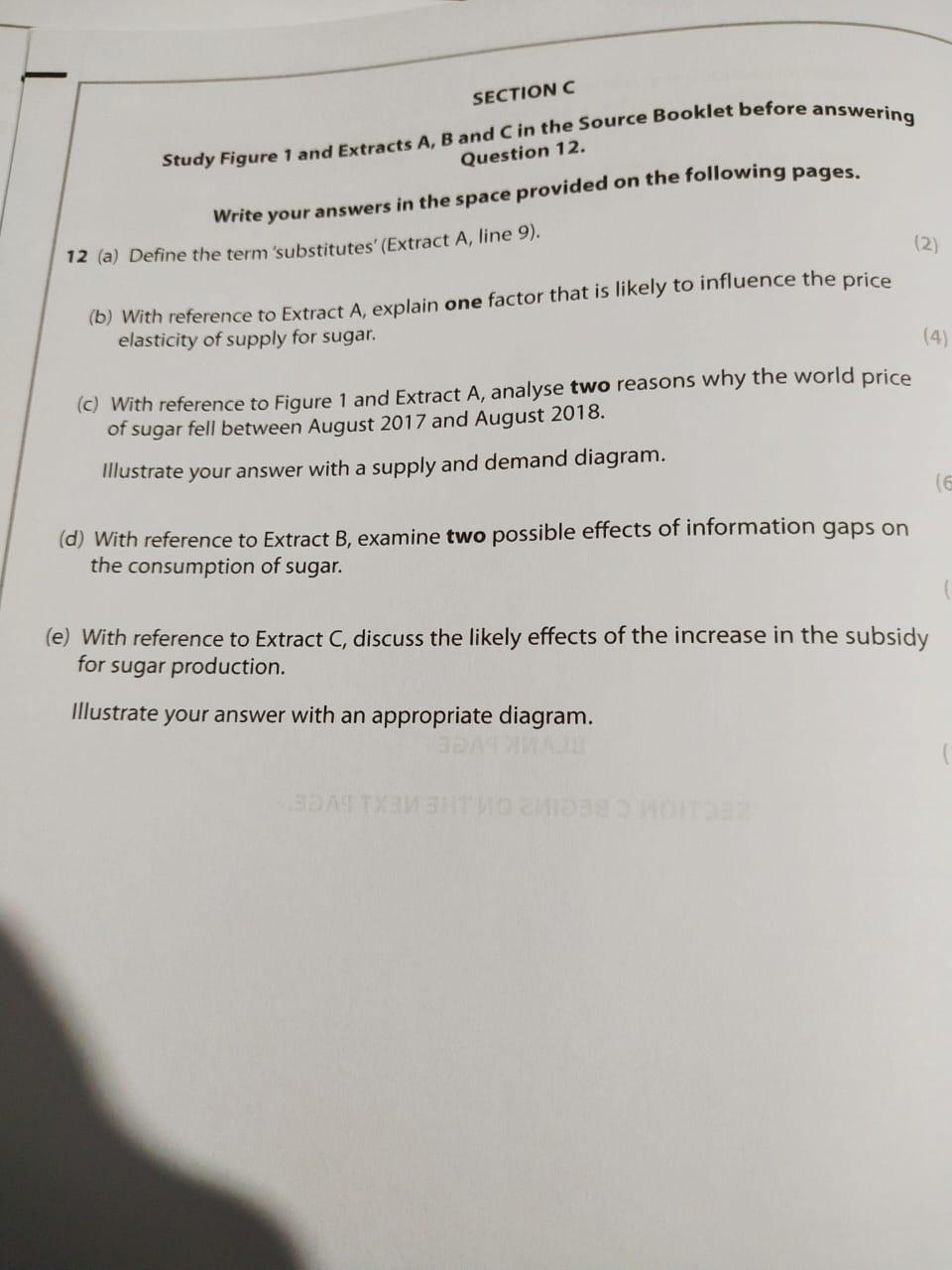 Solved SECTIONC Study Figure 1 and Extracts A, B and C in | Chegg.com