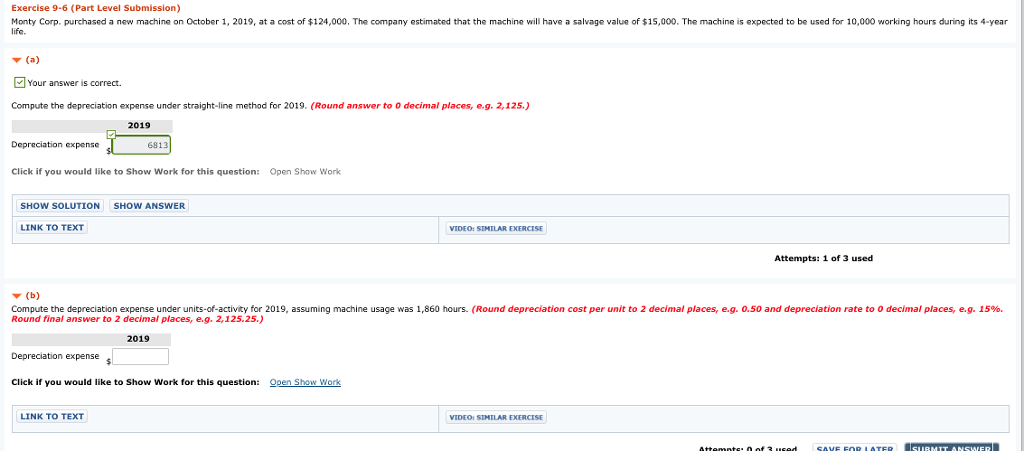 Solved Exercise 9-5 (Part Level Submission) Yello Bus Lines | Chegg.com